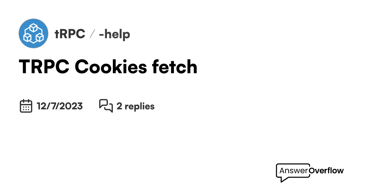 Trpc Cookies Fetch Trpc