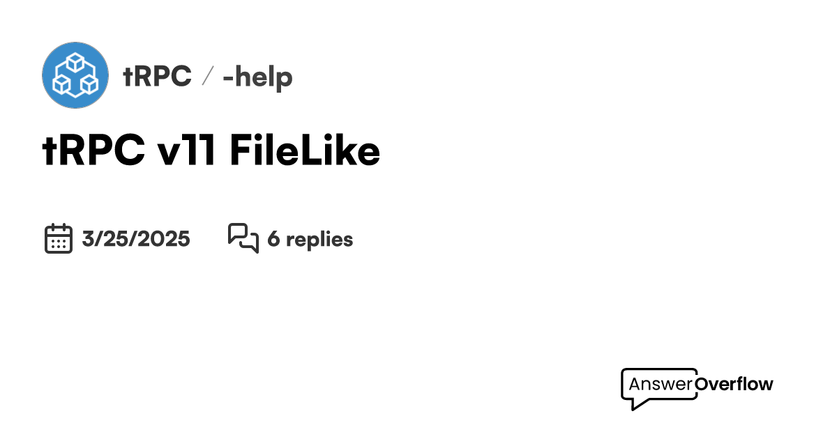tRPC v11 FileLike - tRPC